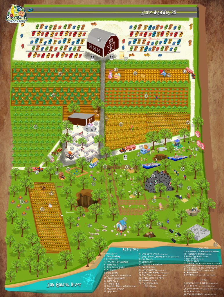 Map - Sweet Eats Fruit Farm